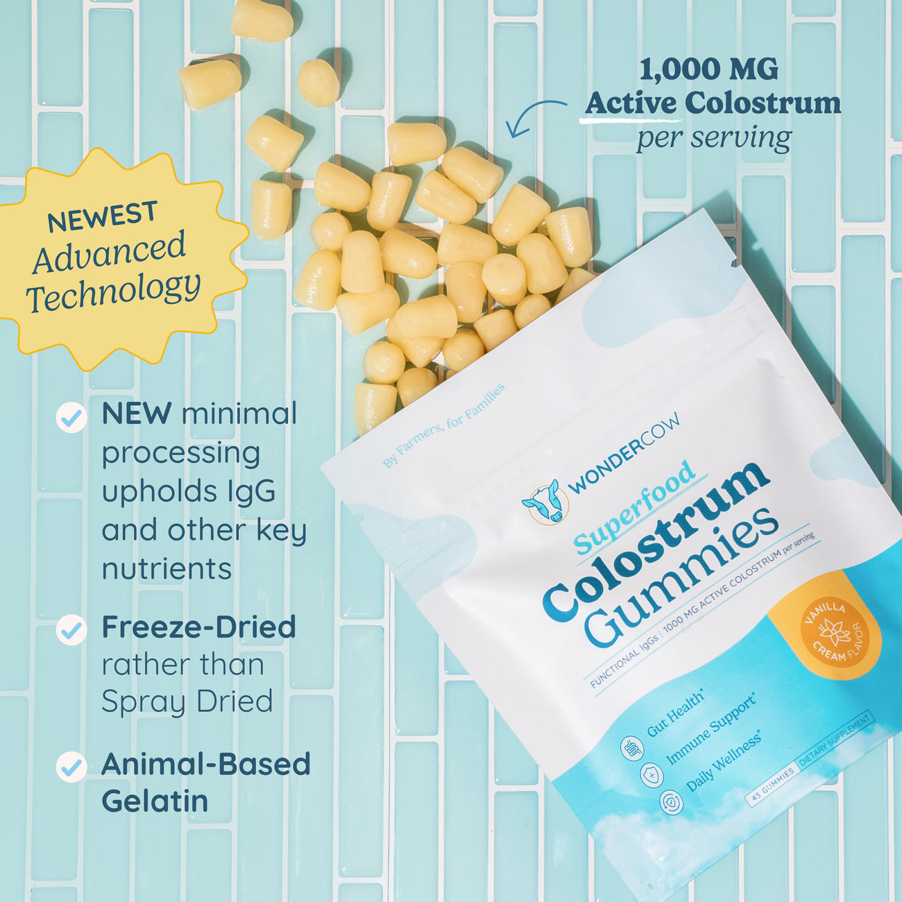 Vanilla Colostrum Gummies - 15 Serving